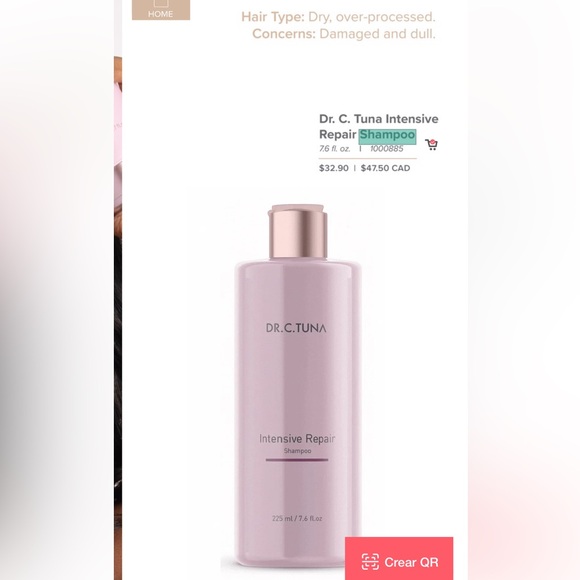Farmasi | Skincare | Farmasi Dr C Tuna Intensive Repair Shampoo Soft ...